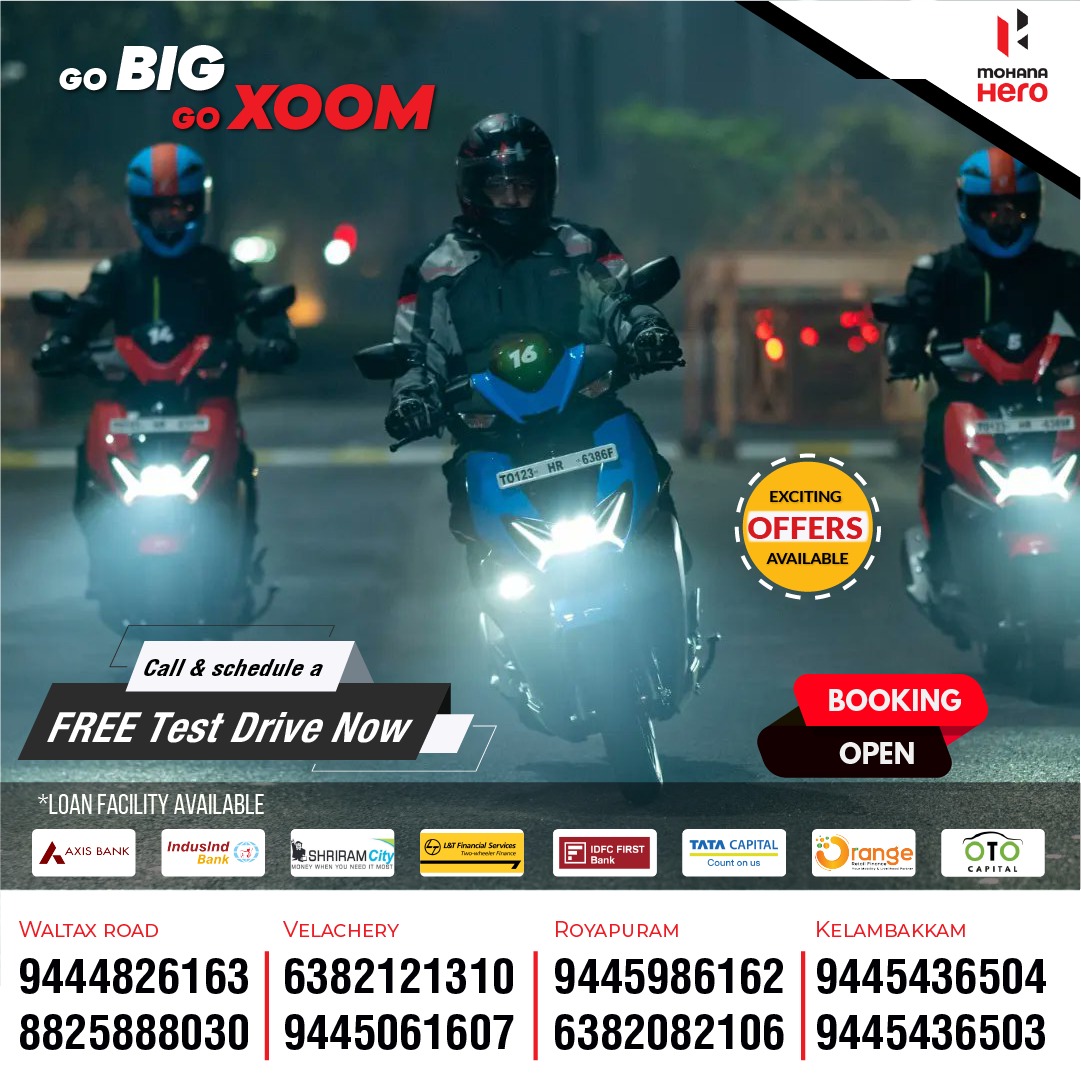 Authorized Hero Bike Dealers in Chennai - Mohana Hero